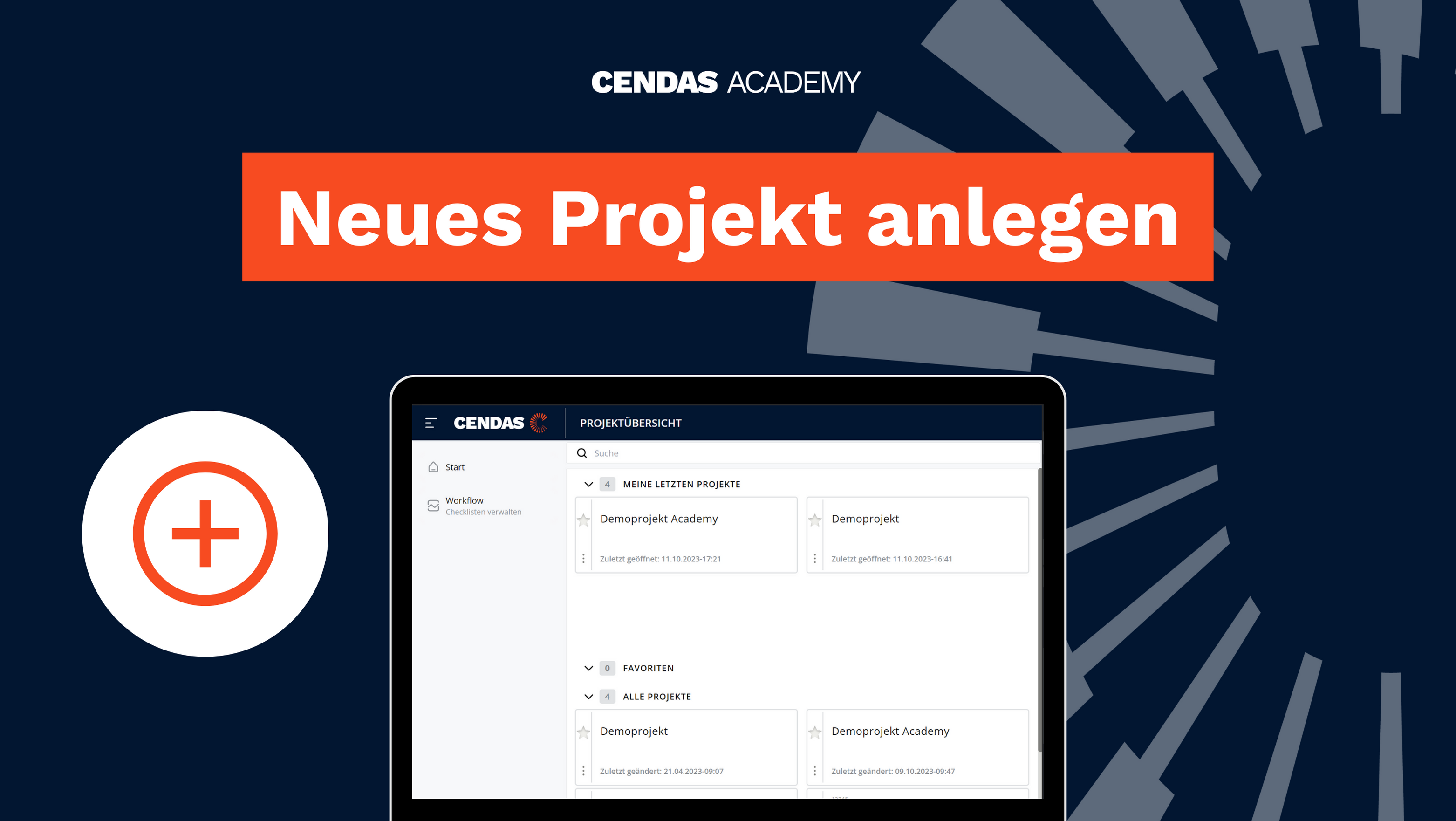 Neues Projekt anlegen – CENDAS GmbH